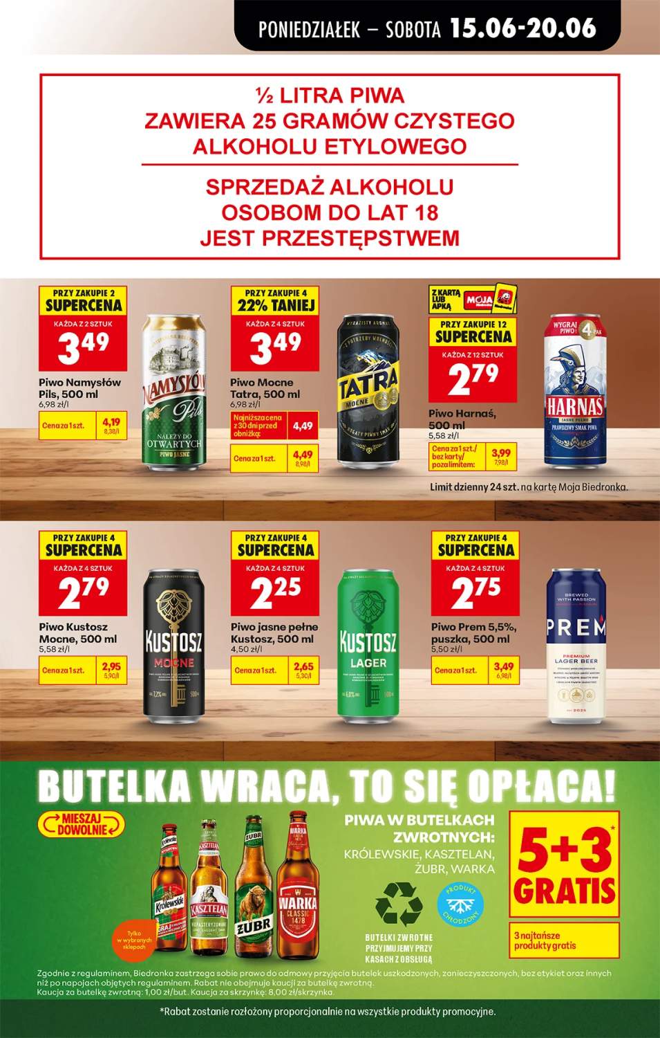 Piwo Harnaś Dino 🔥 promocje czerwiec 2026